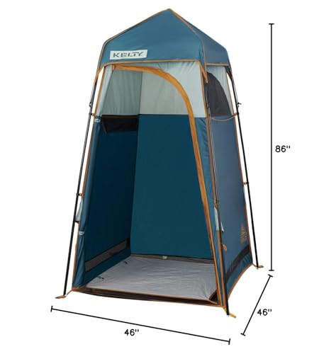 Kelty Discovery H2GO Privacy Shelter, Campsite Shower and Changing Shelter, Zippered Entry, Steel Pole Frame, Freestanding (Iceberg Green)