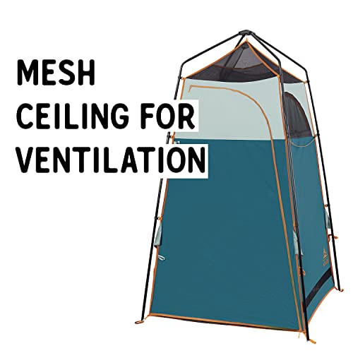 Kelty Discovery H2GO Privacy Shelter, Campsite Shower and Changing Shelter, Zippered Entry, Steel Pole Frame, Freestanding (Iceberg Green)