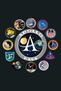 apollo missions patch badge nasa space program: notebook, notebook journal beautiful , simple, impressive,size 6x9 inches, 114 paperback pages