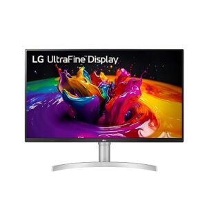 lg 32up550-w 32 inch ultrafine (3840 x 2160) va display with amd freesync, dci-p3 90% color gamut with hdr 10 compatibility and usb type-c connectivity – silver/white