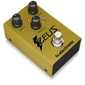 TC Electronic ZEUS DRIVE OVERDRIVE Legendary Dynamic Overdrive Boost Pedal with FAT Mod Switch and Optional Buffered Bypass