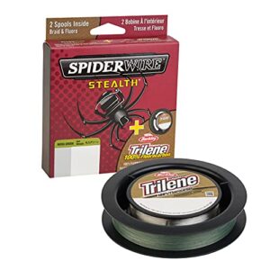 spiderwire berkley fireline® superline, moss green/clear, 8lb | 3.6kg, 125yd | 114m fishing line, suitable for freshwater environments