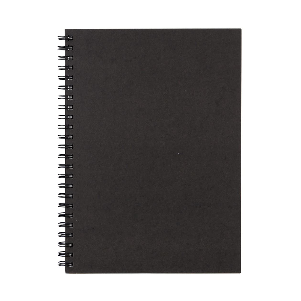 MUJI - A5 Dark Gray Plain Recycled Paper Double Ring Notebook (10 Pack)