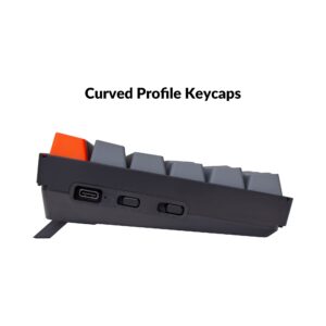 Keychron K4 Hot swappable Wireless Bluetooth/USB Wired Mechanical Gaming Keyboard, 96% Layout 100 Keys Computer Keyboard with Gateron G Pro Brown Switch White LED Backlight for Mac Windows-Version 2