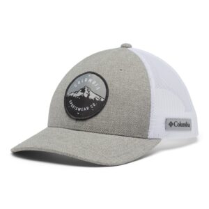 Columbia Women's Mesh Snap Back - High, Columbia Grey Heather Mt Hood Circle Patch, One Size