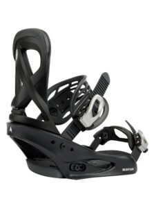 burton womens' scribe re:flex snowboard bindings (black, m (6-8))