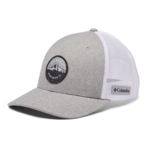 Columbia Women's Mesh Snap Back - High, Columbia Grey Heather Mt Hood Circle Patch, One Size