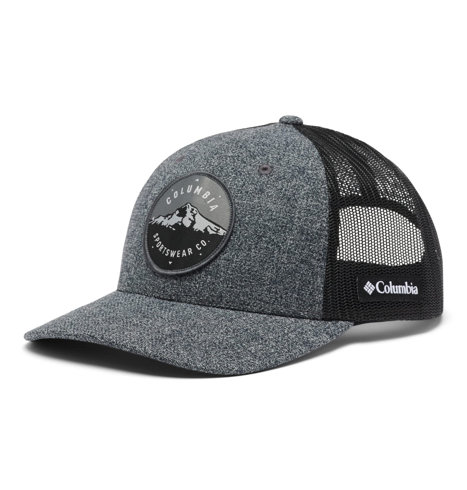 Columbia Women's Mesh Snap Back - High, Grill Heather Mt Hood Circle Patch, One Size