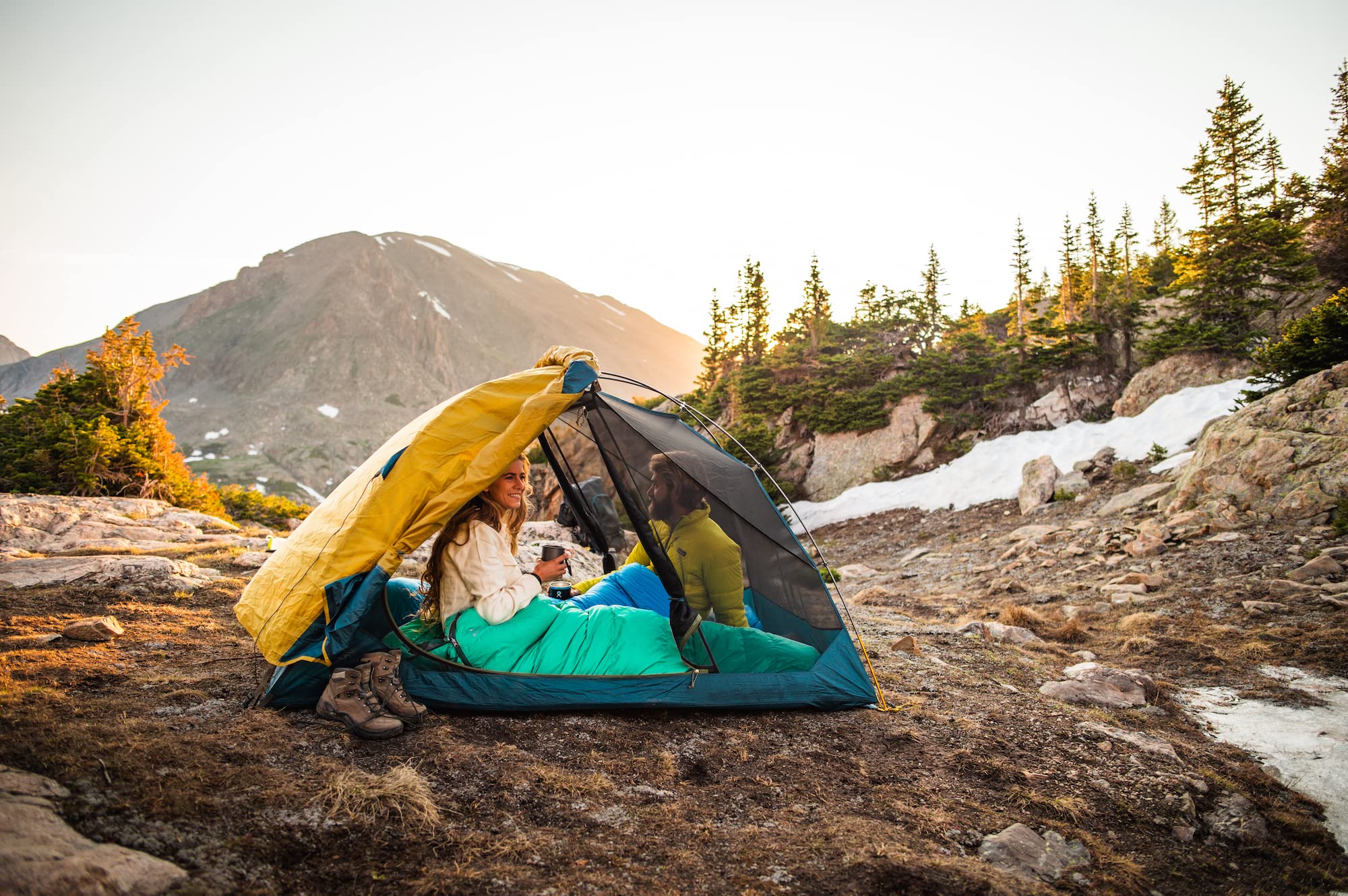 Kelty Far Out Backpacking Tent + Tent Footprint Package, 2 or 3 Person Capacity, Backpacking Starter Kit and Camping Shelter, Stuff Sack Included (2 Person)