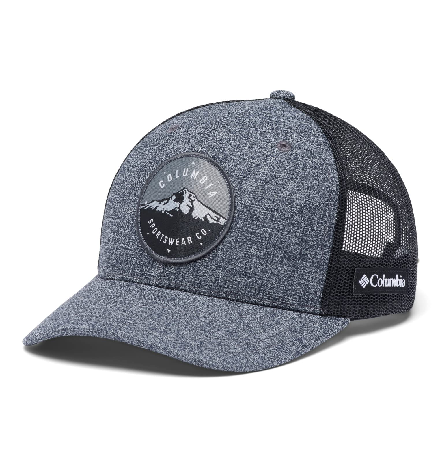 Columbia Women's Mesh Snap Back - High, Grill Heather Mt Hood Circle Patch, One Size