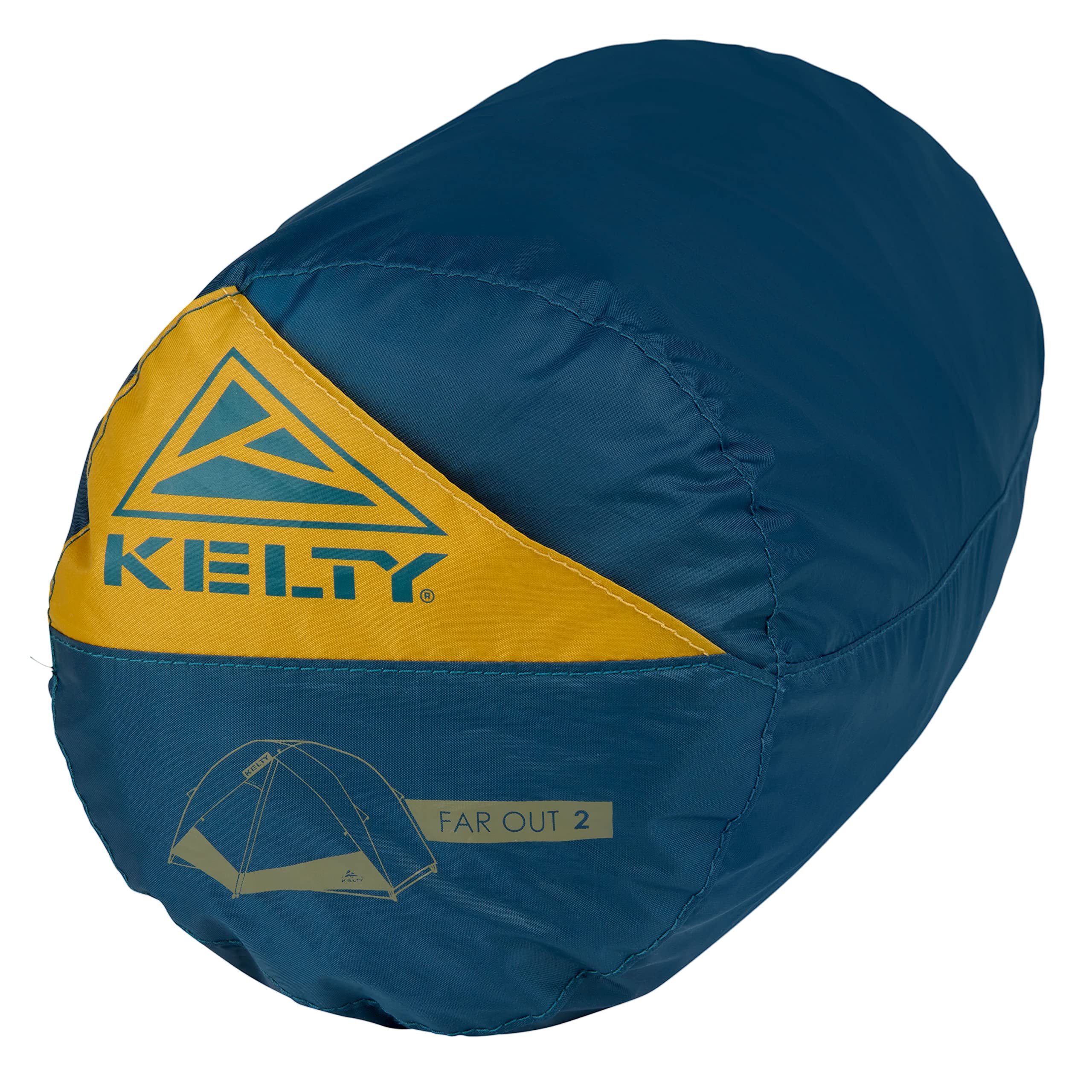 Kelty Far Out Backpacking Tent + Tent Footprint Package, 2 or 3 Person Capacity, Backpacking Starter Kit and Camping Shelter, Stuff Sack Included (2 Person)