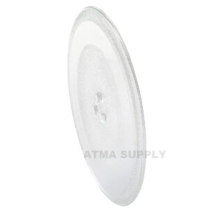 W10337247 12 Inches Microwave Plate Replacement Compatible with Whirlpool Glass Turntable Tray Replaces W11367904 W11291538 AP6872022 PS12711337