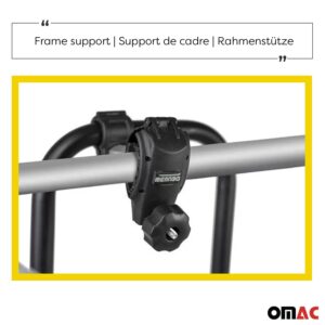 OMAC Bike Rack Hitch Mounted | Trunk Bicycle Car Racks Carrier Adjustable Hitches Suitable for E-Bikes | Automotive Exterior Accessories (3 Bikes)