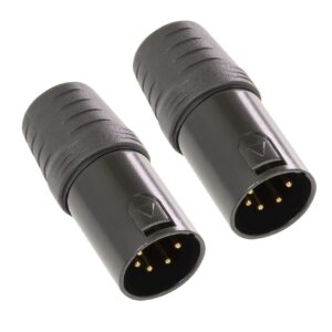 sirs-e 2-pack - cpoint dmxterminator xlr 5 pin dmx terminator 120 ohm xlr5-term