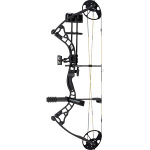 diamond archery infinite 305 adjustable fully accessorized hunting compound bow - 7-70 lbs draw weight, 19"-31" draw length, 305 fps, right hand, black