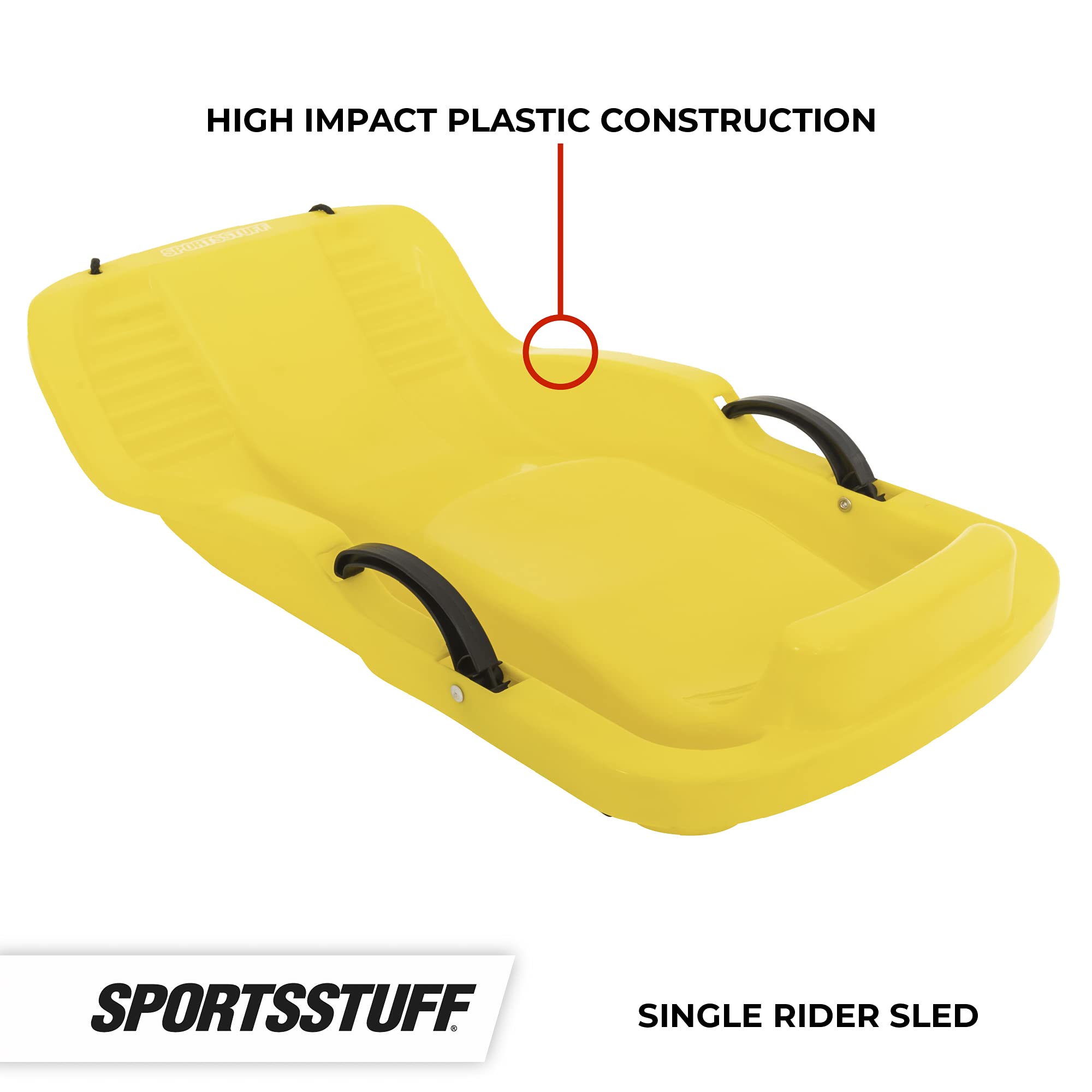 Sportsstuff Classic Sled with Brakes, Single Rider