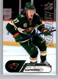 2020-21 upper deck nhl star rookies #25 kirill kaprizov minnesota wild hockey card (rc - rookie card) nm-mt