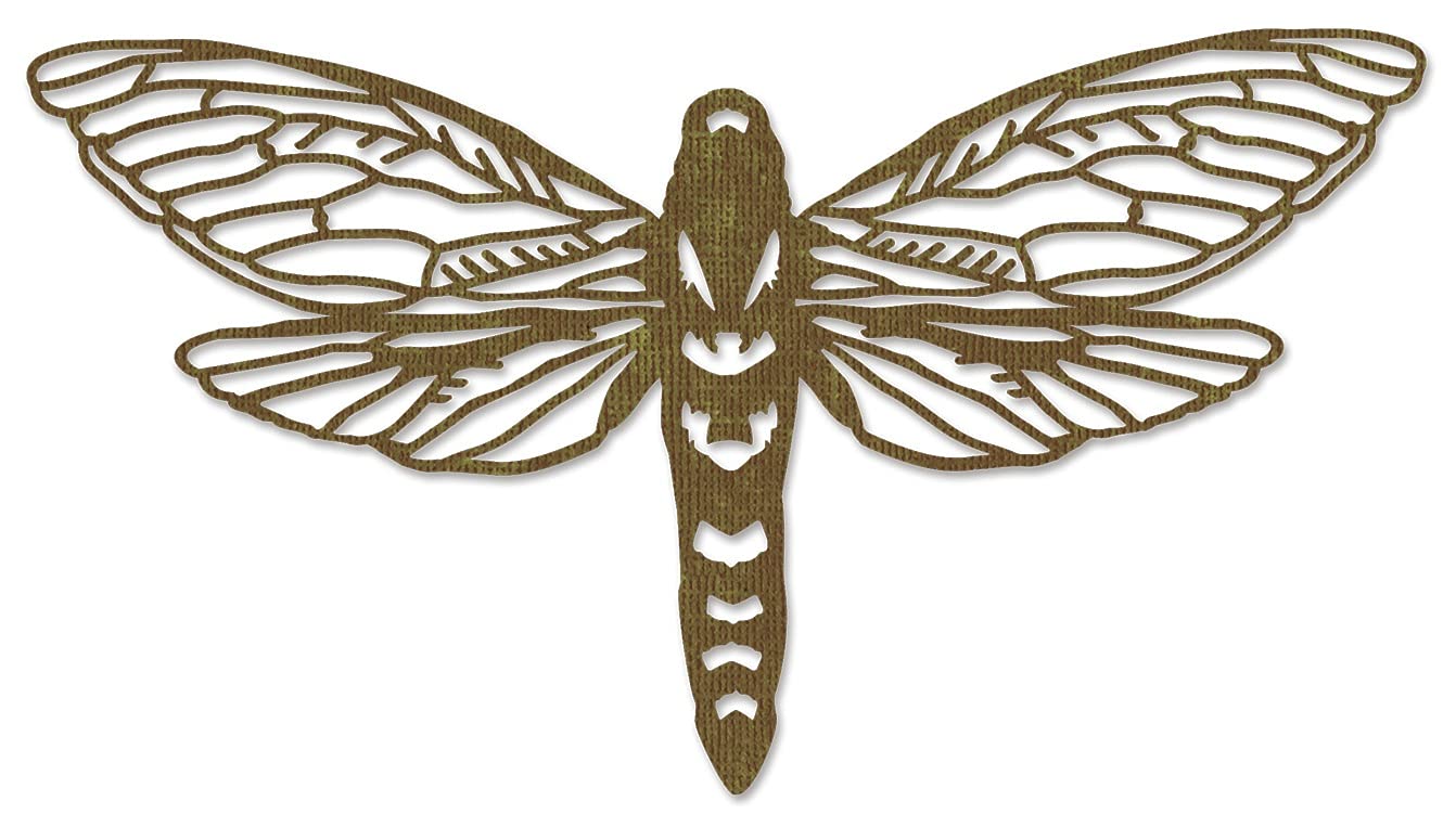 Sizzix Thinlits Die - Perspective Moth by Tim Holtz, 665434