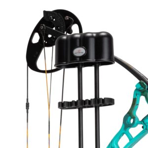 DIAMOND ARCHERY Infinite 305 Adjustable Fully Accessorized Hunting Compound Bow - 7-70 LBS Draw Weight, 19"-31" Draw Length, 305 FPS, Right Hand, Teal Country Root