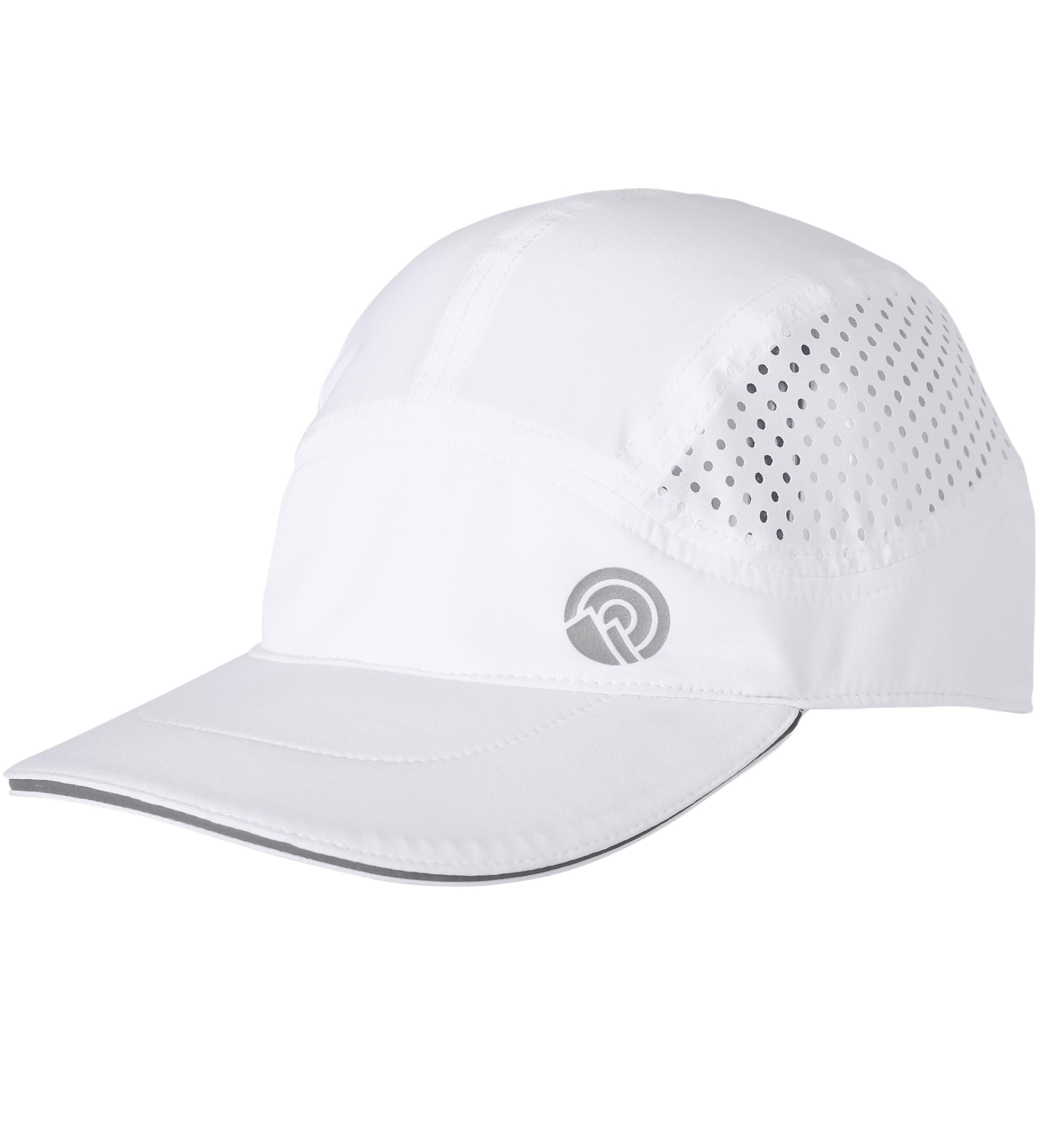 Running Hat for Men - Dry Fit Running Cap for Women, Tennis Hats, Breathable Hat, Workout Cap for Baseball,Sweat Wicking Hat White