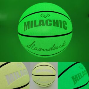 MILACHIC Women's Glow in the Dark Basketball, Size 6, 28.5"