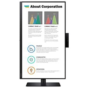 Samsung S40VA Series 24-Inch Computer Monitor, HDMI Monitor, 75Hz Monitor, IPS Monitor, Built-in Webcam, Built-in Speaker & Mic, FreeSync Premium (LS24A400VENXZA)