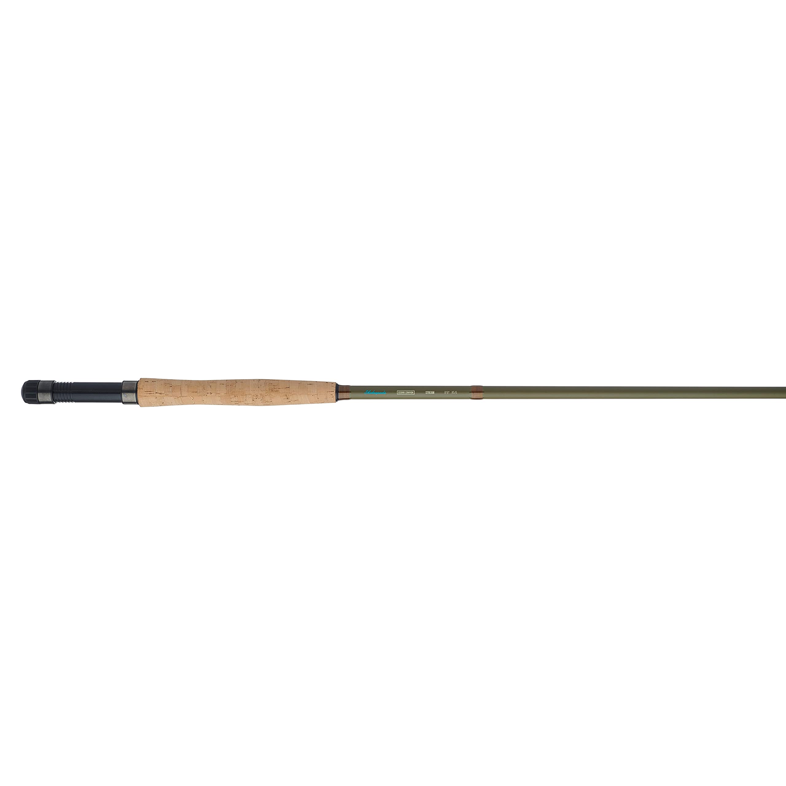 Shakespeare Cedar Canyon Stream Fly Fishing Rod,Olive Green, 8' - 3/4wt - 3pc