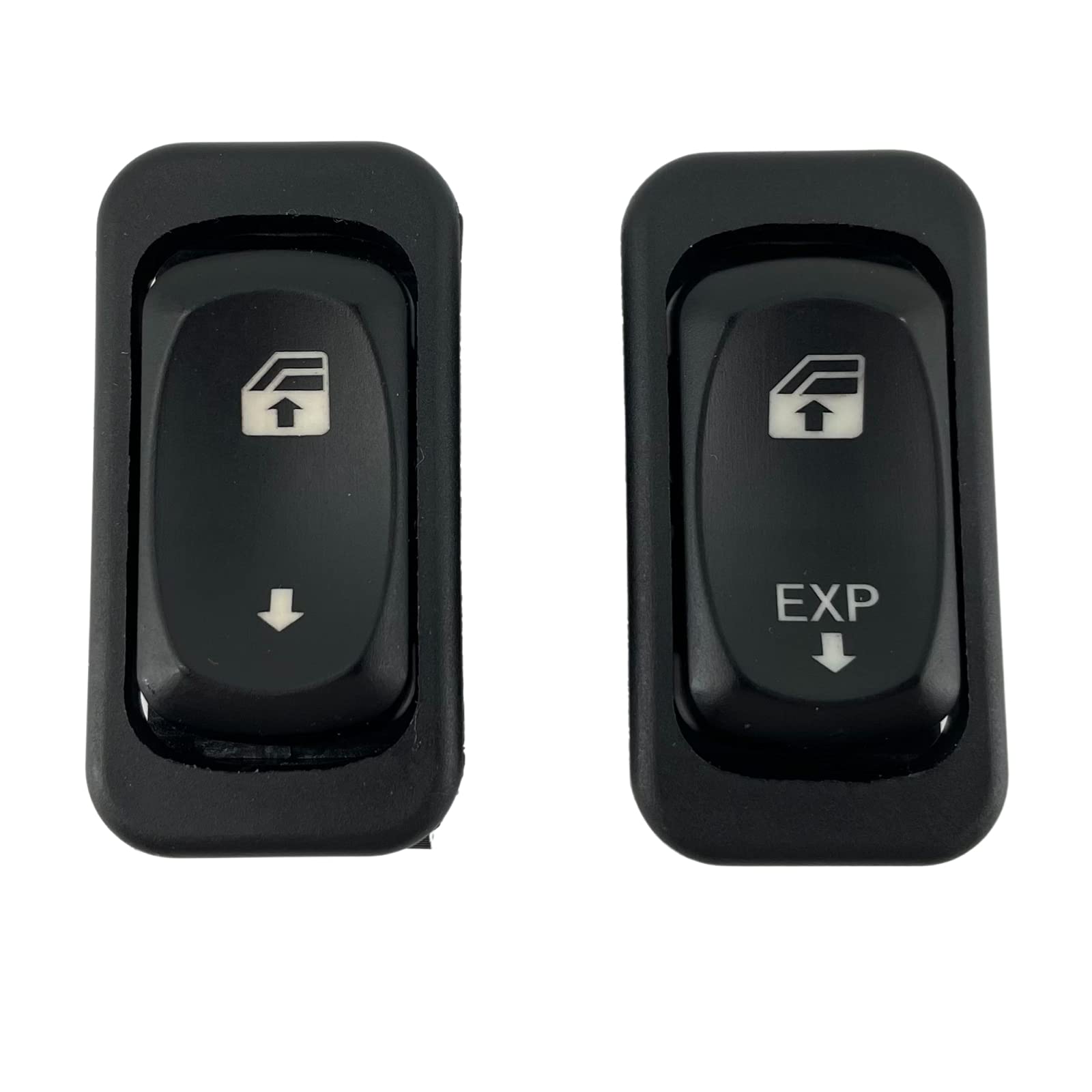 ALTBET Driver & Passenger Side Window Switch Set of 2 Compatible with 2001-2011 Freightliner Columbia Century Replace A0630769008 A0630769027