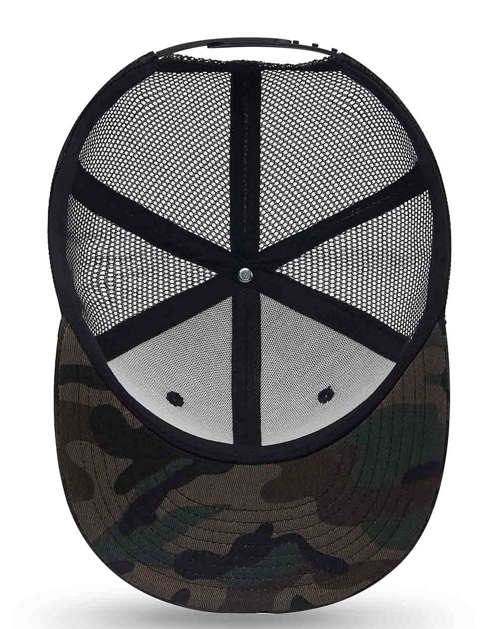 CNUSER Camouflage Trucker Hat Fashion Mesh Army Mens Women Flat Bill Snapback Hats - The Great Outdoors Adjustable Baseball Cap