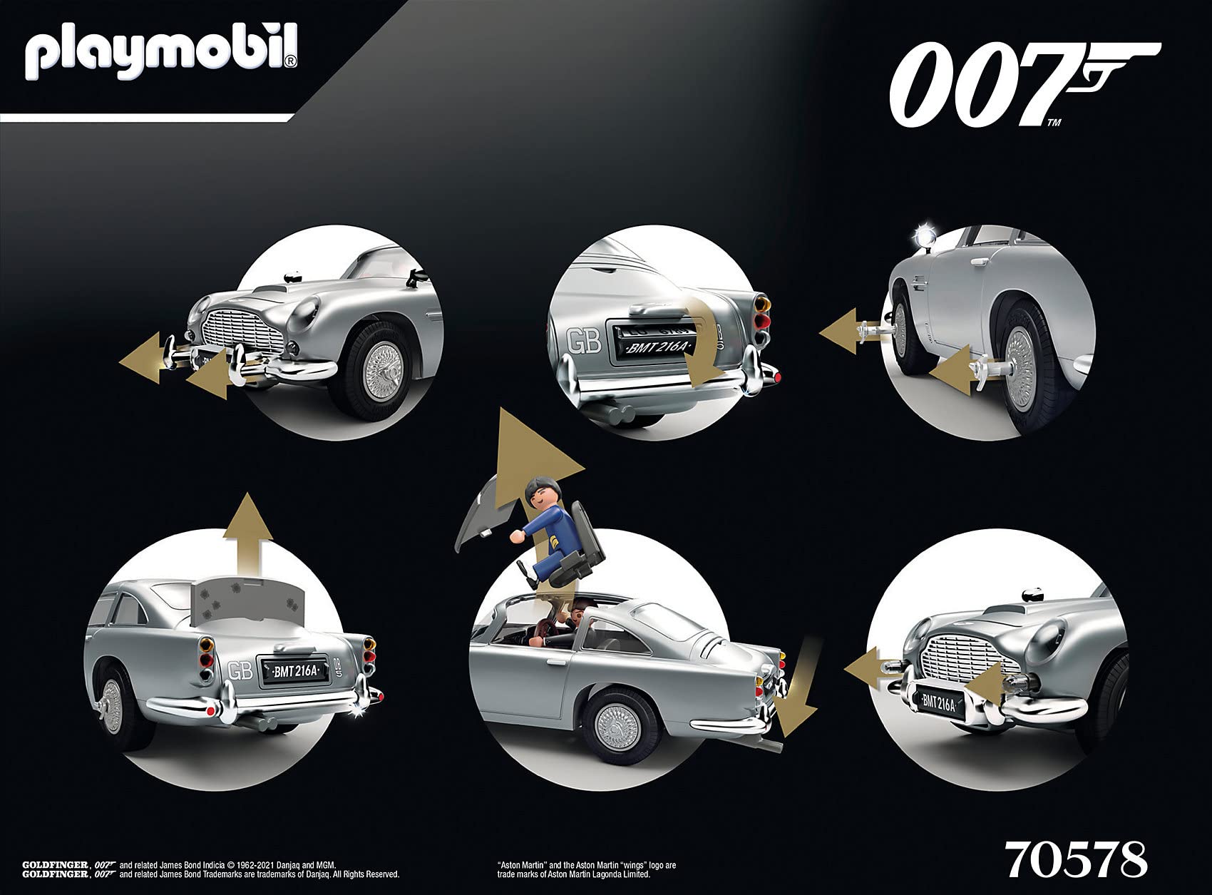 Playmobil James Bond Aston Martin DB5 – Goldfinger Edition