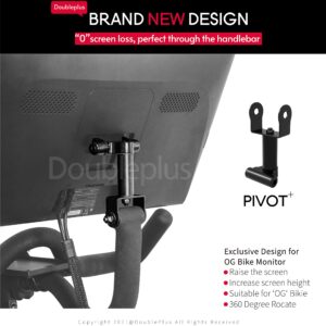 DoublePlus Swivel Compatible with Peloton Bike, Upgraded Swivel for The“ OG” Bike, 360 Degree Adjuster, Easily Adjust & Rotate Your OG Bike Screen, Accessories Compatible with The OG Bike