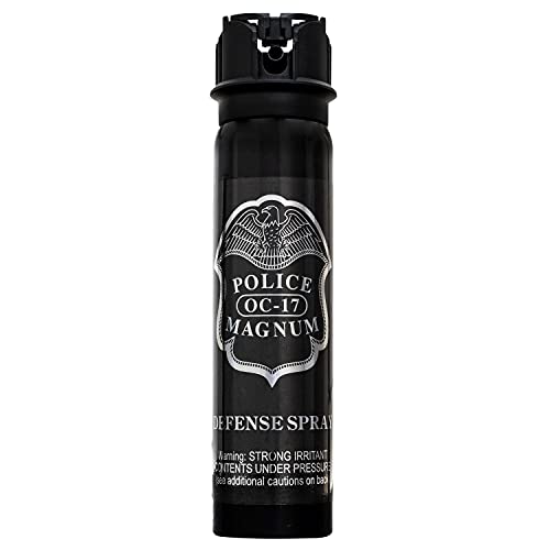 POLICE MAGNUM Pepper Spray Max Heat Self Defense- 5oz Flip Top (Fogger) Large