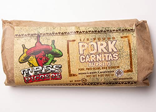 Tres Picosos Burritos Pack of 12 (Pork Carnitas)