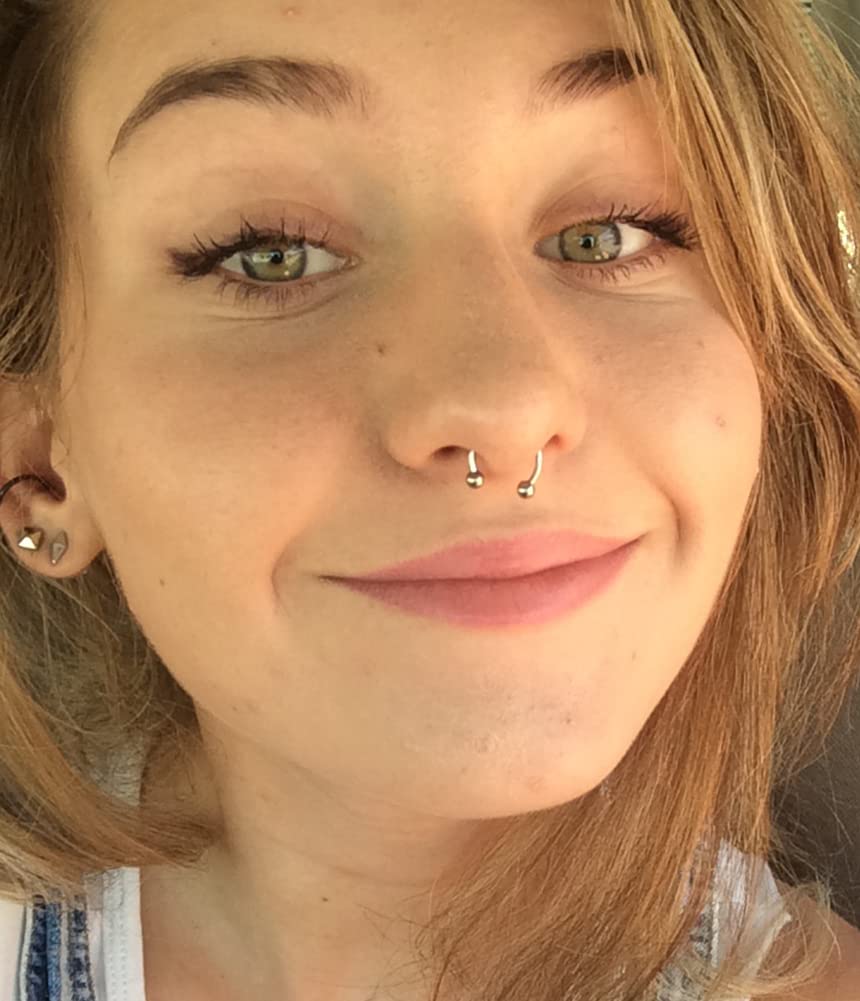 MODRSA Fake Nose Ring Fake Septum Fake Nose Ring Hoop Fake Nose Stud Fake Septum Ring Fake Septum Nose Rings Fake Septum Nose Ring Fake Nose Piercing