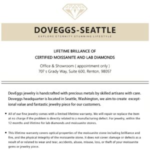 DovEggs Moissanite Enhancer Rings,Moissanite Wedding Band,0.85CTW GHI Moissanite Lab Created Diamond Half Eternity Curved Ring 14K Gold QUALITY Silver Engagement Anniversary Ring for Women(6)