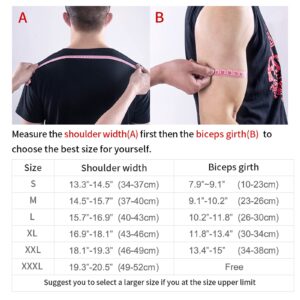 Double Shoulder Support Brace Strap Wrap Neoprene Protector,Adjustable Sports Shoulder Support Belt Back Pain Relief Double Bandage Cross Compression,M