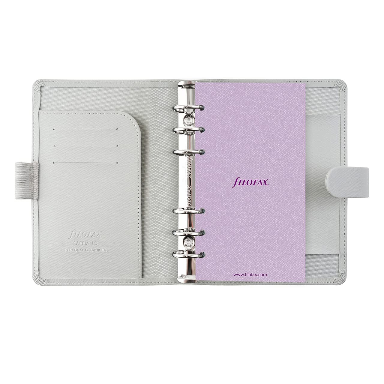 Filofax 028805 Saffiano Personal Organizer, Bible, Granite