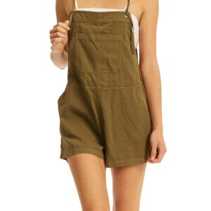 Billabong womens Out N About Overall Casual Shorts, Sage, Small US