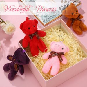 36 Pieces Mini Bear Toy 4.7 Inch Mini Plush Bear Soft Tiny Bear Doll Stuffed Tiny Bear for Teens Girls Boys Adults DIY Keychain Birthday Wedding Christmas Party Favors