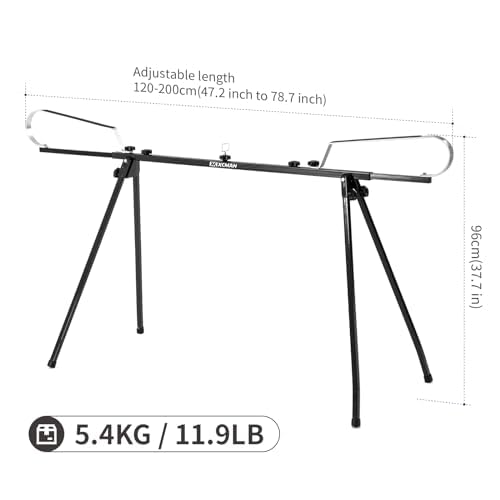 XCMAN Cross Country Nordic Ski Waxing Single Profile Bench table with Foldable Legs for Traveling,Adjustable Waxing Profile Length 47.2 to 78.7inch