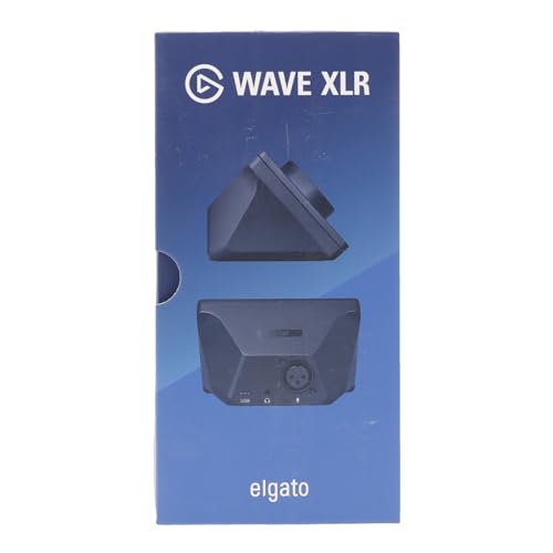 Elgato Wave XLR - Audio Mixer and 75 db Preamp for XLR Mic to USB-C, Control Interface with 48V Phantom Power, Tap-to-Mute, Digital Mixing Software for Streaming, Recording, Podcasting on Mac and PC