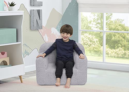 Delta Children Cozee Sherpa Chair, Grey