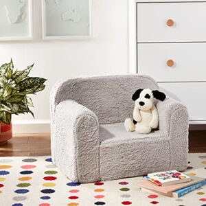 Delta Children Cozee Sherpa Chair, Grey