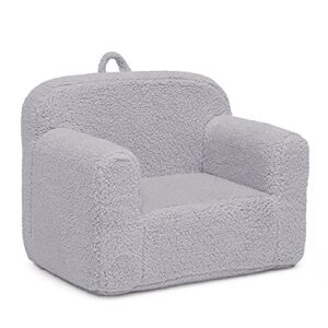 Delta Children Cozee Sherpa Chair, Grey