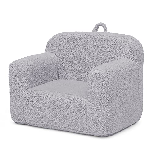 Delta Children Cozee Sherpa Chair, Grey