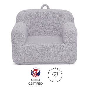 Delta Children Cozee Sherpa Chair, Grey