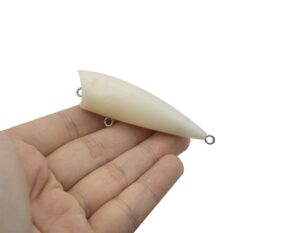 10pcs unpainted lure blanks 5.47g 6.3cm with 6mm free fishing eye crankbait baits simulation blank body clear hard baits trout salmon minnow lure popper lures topwater freshwater 8123