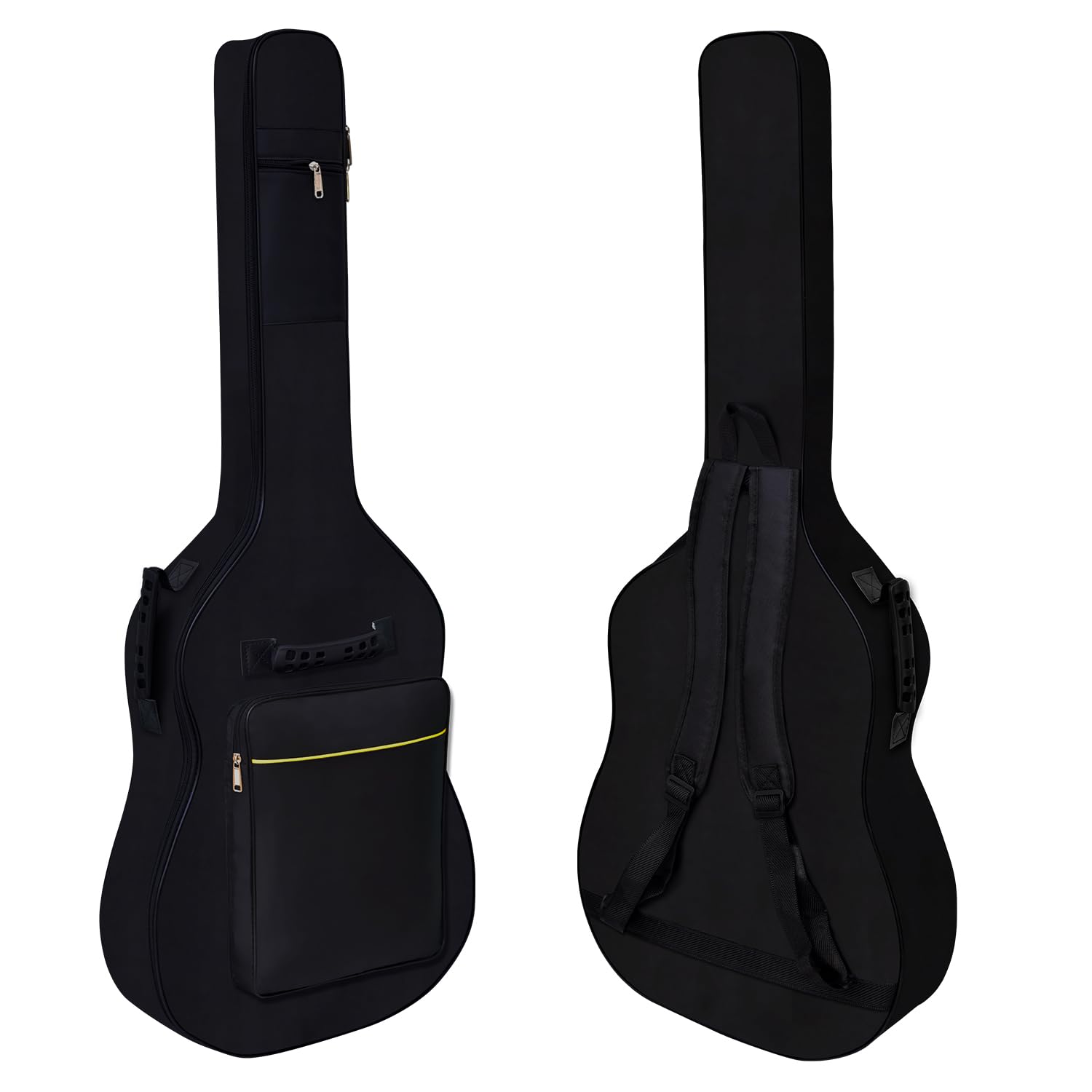 diboer Acoustic Guitar Bag Thick Padding Waterproof Dual Adjustable Shoulder Strap Guitar Case Gig Bag Thickening Sponge Padding Fit 39-41 Inch Guitar