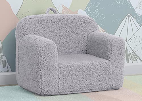 Delta Children Cozee Sherpa Chair, Grey