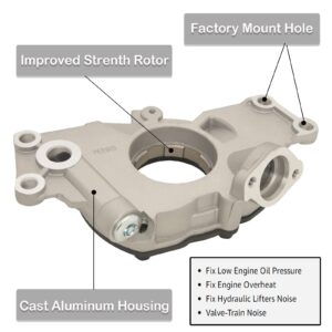 M295 Oil Pump Replace 12586665, LS Oil Pump for Chevy Silverado, Suburban, Tahoe, Trailblazer, GMC Sierra, Yukon, Cadillac LS1 LS3 LS2 LS6 4.8L 5.3L 6.0L